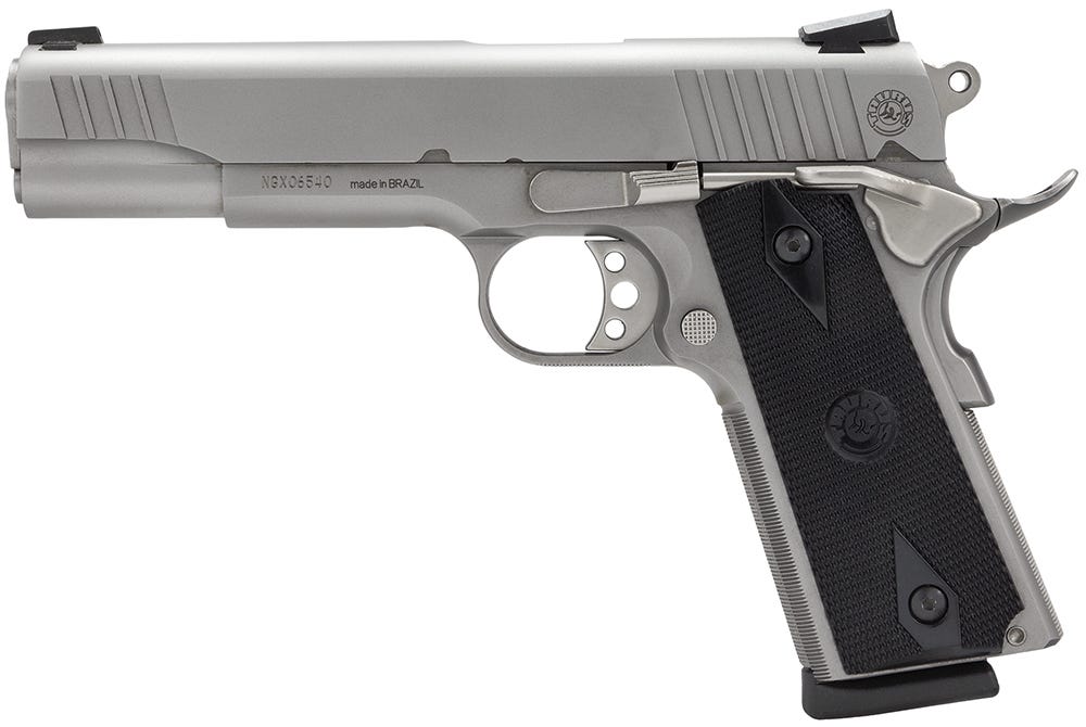 Taurus PT-1911 Stainless .45 ACP 5" Barrel 8-Rounds - LIVENGOOD GUNS