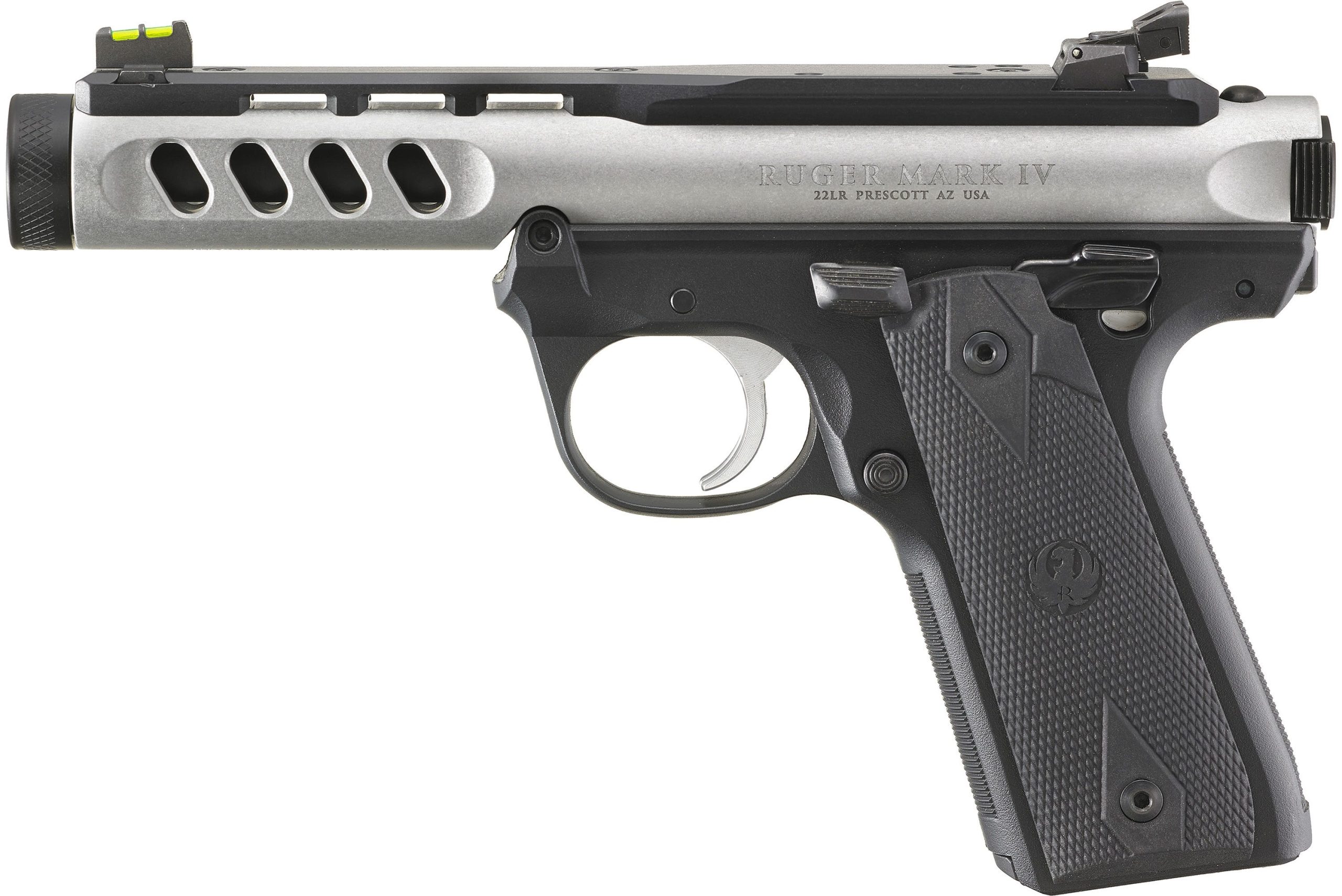 Ruger Mark IV 22/45 Lite OR Silver .22 LR 4.4" Barrel 10-Rounds ...