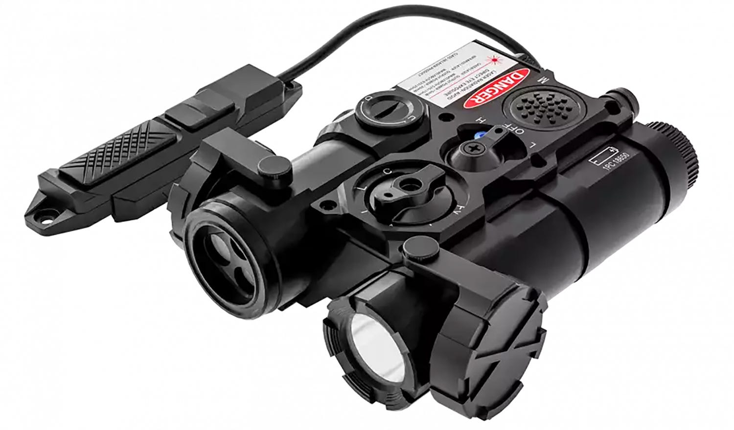 AGM WLAD 1B Green Laser & IR Pointer Black - LIVENGOOD GUNS
