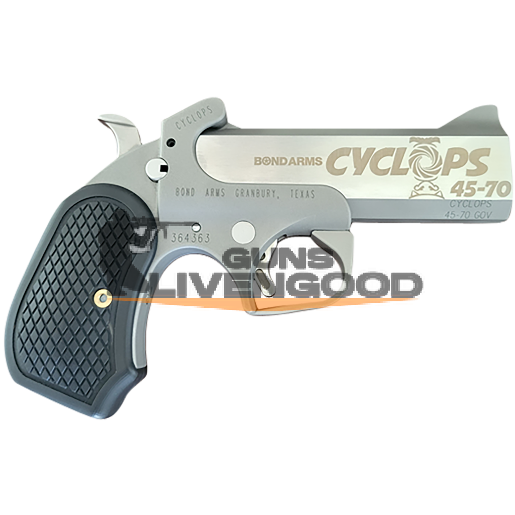 Bond Arms Cyclops Stainless .45-70 4.25" Barrel 1-Rounds - LIVENGOOD GUNS