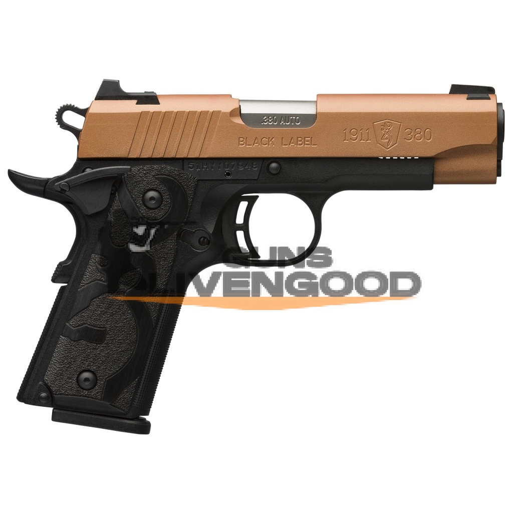 Browning 1911-380 Copper .380 ACP 3.6" Barrel 8-Rounds - LIVENGOOD GUNS