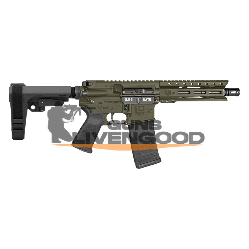 Diamondback Carbon DB15 Pistol OD Green 5.56 7" Barrel 30-Rounds ...