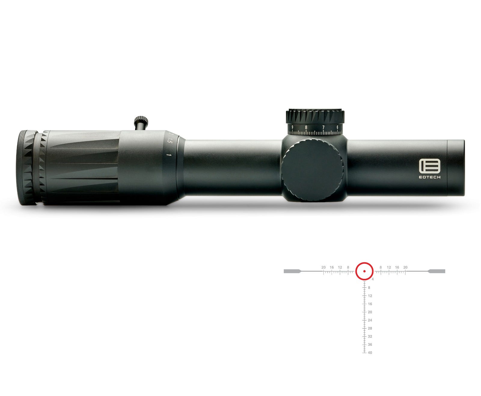 EOTech Vudu Rifle Scope 1-10x28mm Illuminated Red SR4 MOA Reticle ...