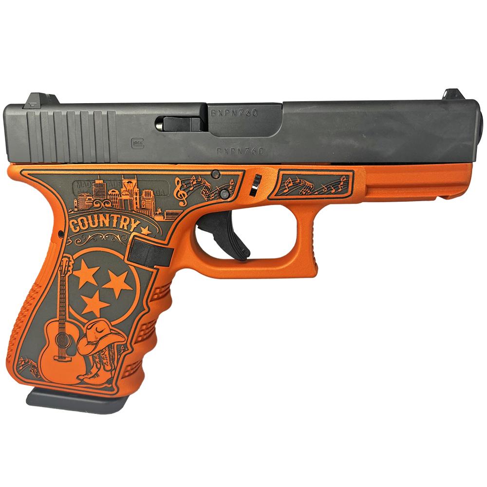 Glock 19 Gen 3 Custom "Tennessee-Orange" 9mm 4.02" Barrel 15-Rounds ...