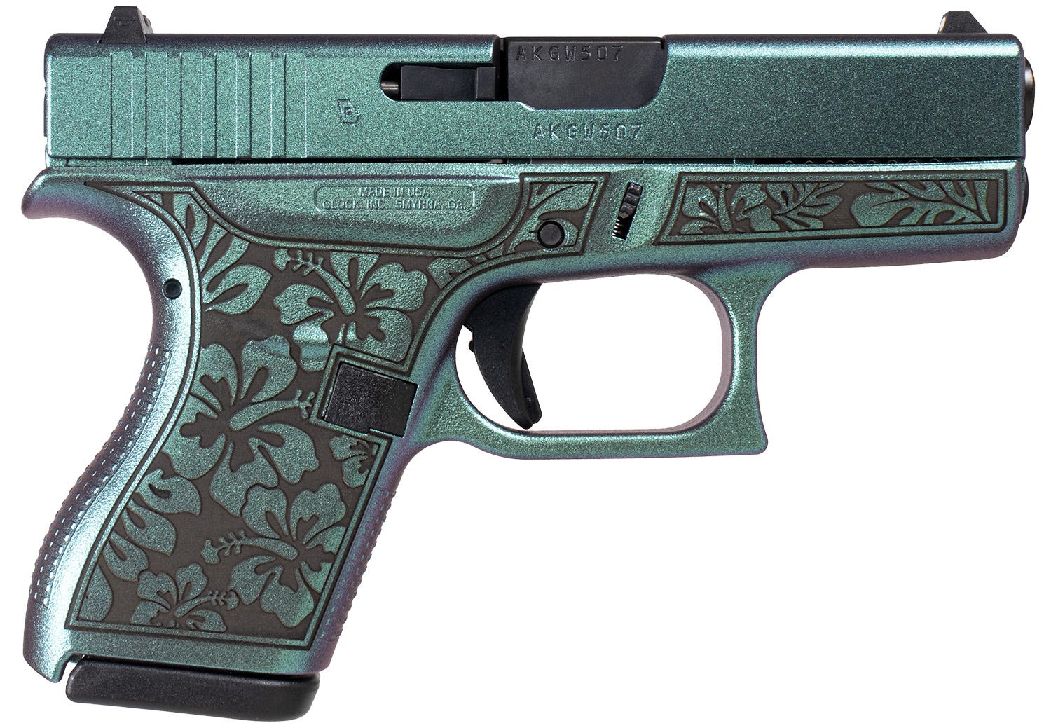 Glock G42 Gen3 Northern Lights .380 ACP 3.25" Barrel 6-Rounds ...