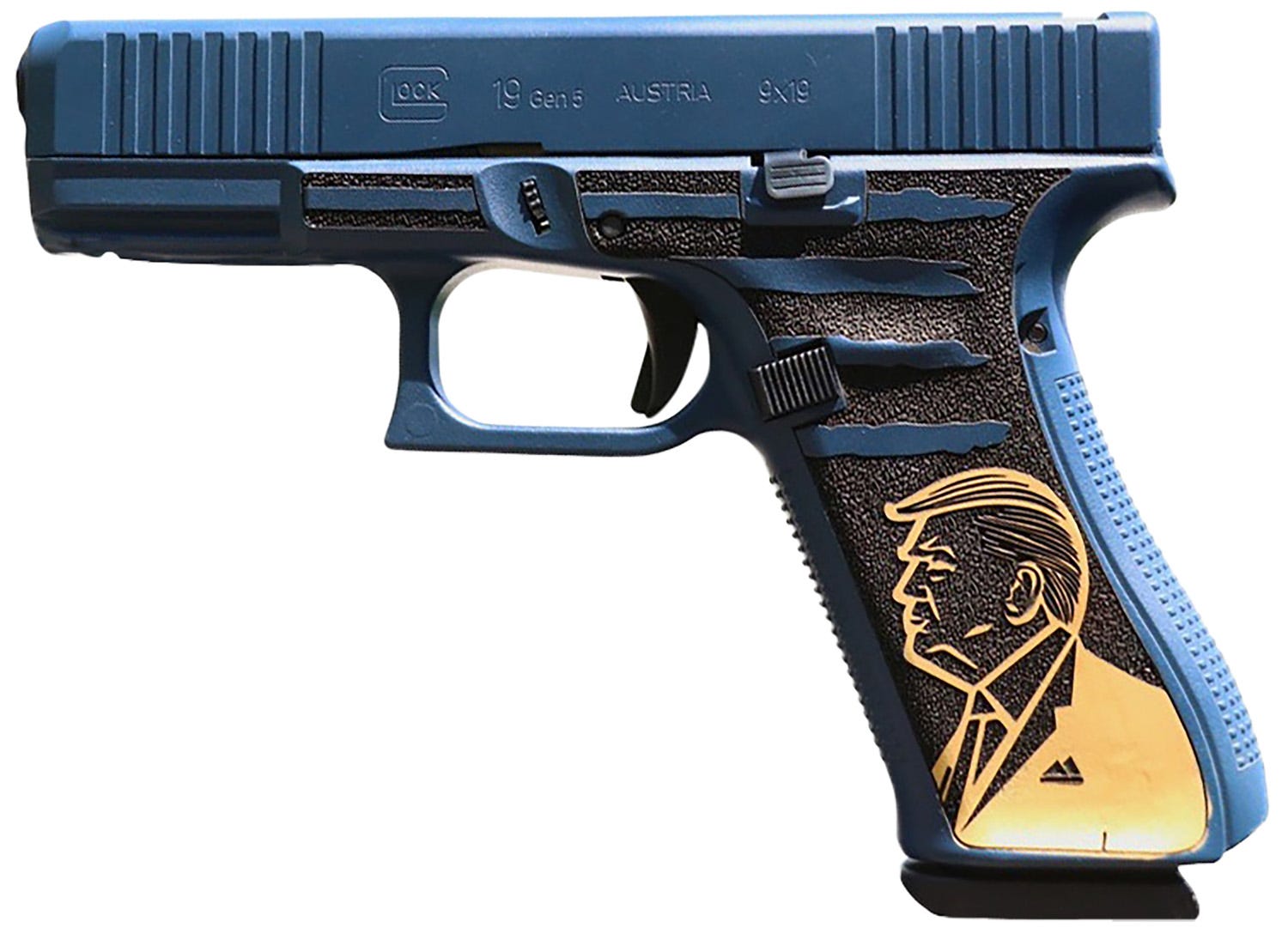 Glock G45 Gen5 MOS "Trump" Presidential Blue 9mm 4.02" Barrel 17-Rounds ...