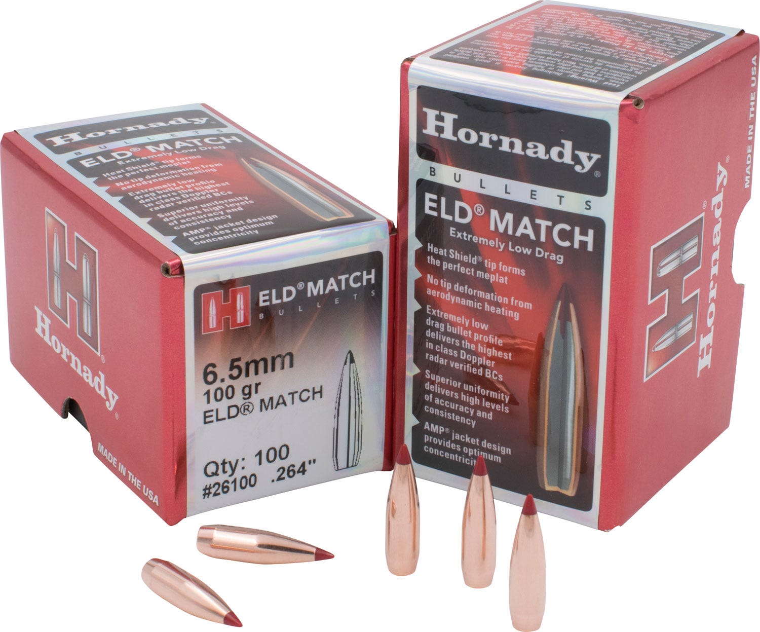 Hornady ELD Match Projectiles Lead 6.5mm 100-Count - LIVENGOOD GUNS