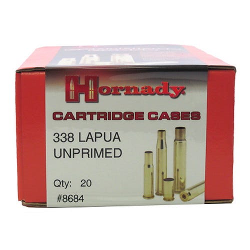Hornady .338 Lapua Magnum Unprimed Brass Cartridge Cases 20Rds ...