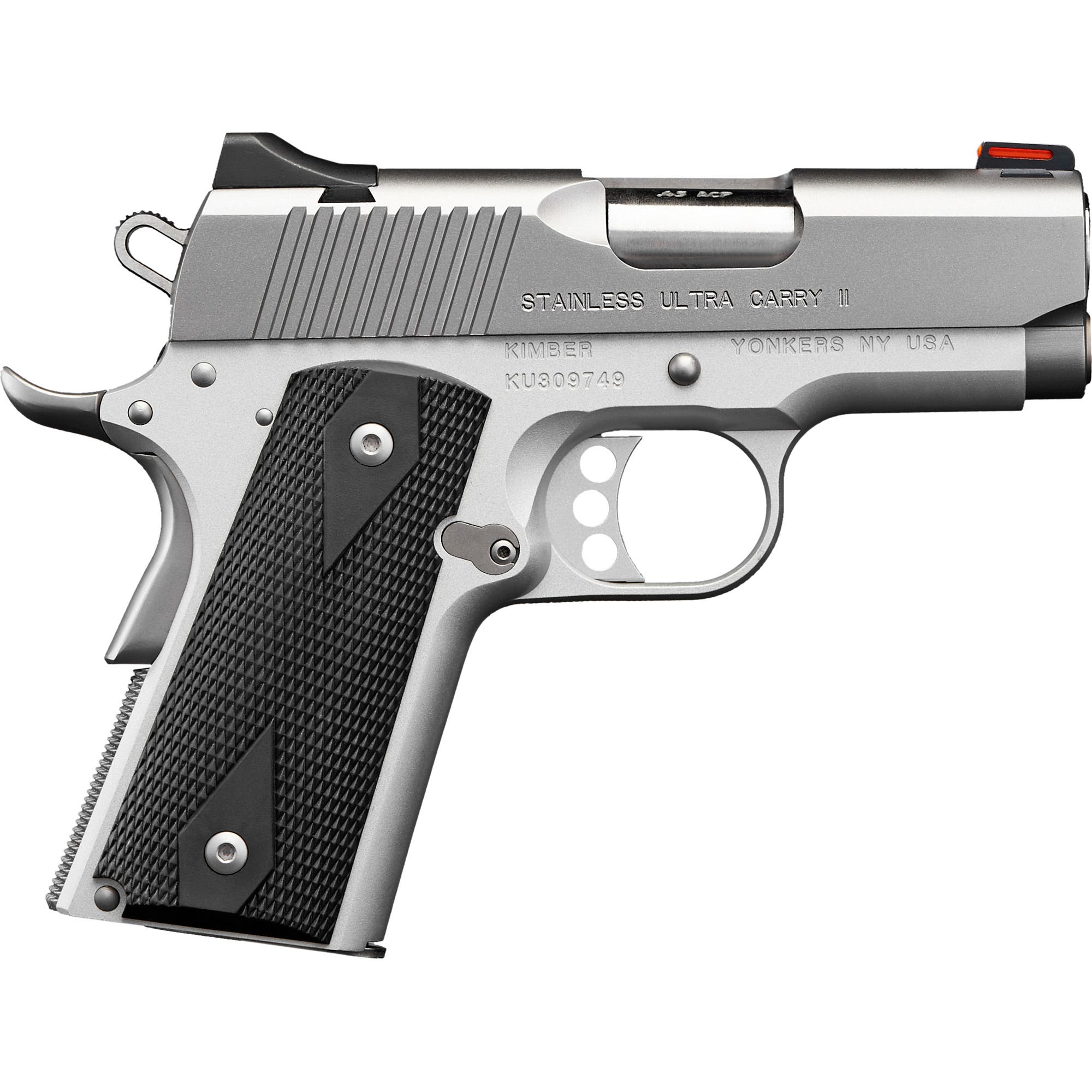 Kimber Stainless Ultra Carry II Silver .45 ACP 3" Barrel 7-Rounds ...