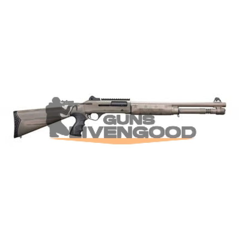 Panzer Arms M4 Tactical FDE American Flag 12 GA 18.5" Barrel 5-Rounds ...