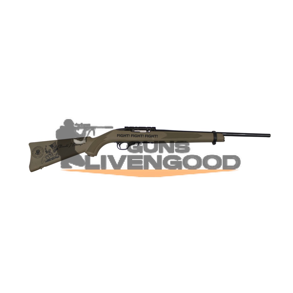 Ruger 10/22 TRUMP Flat Dark Earth / Black .22 LR 18.5" Barrel 10-Rounds ...