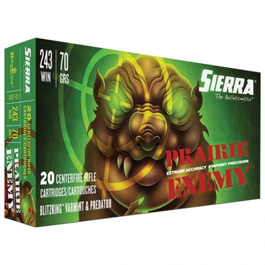 SIERRA GAMECHANGER 243 WIN 70GR SIERRA BLITZKING 20 ROUNDS PER BOX ...