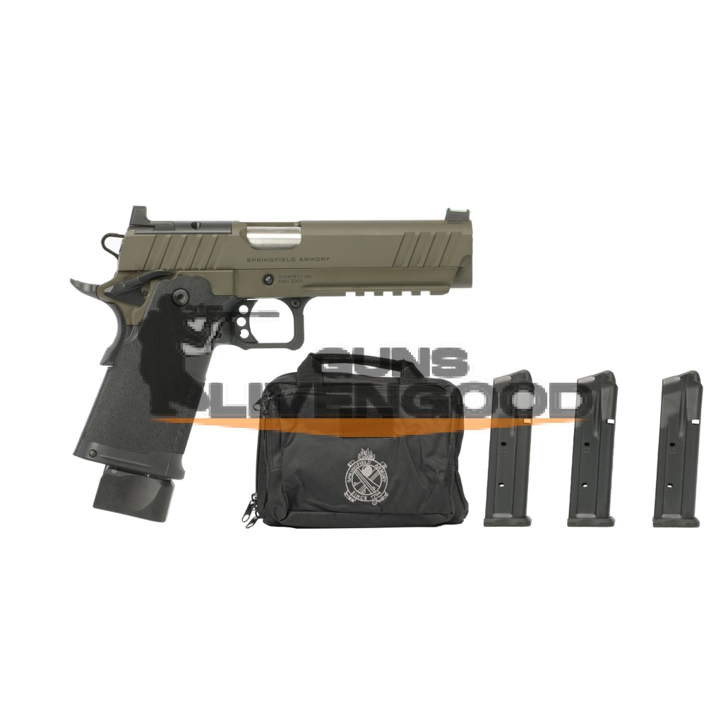 Springfield Armory 1911 DS Prodigy AOS OD Green 9mm 5" Barrel 20-Rounds ...