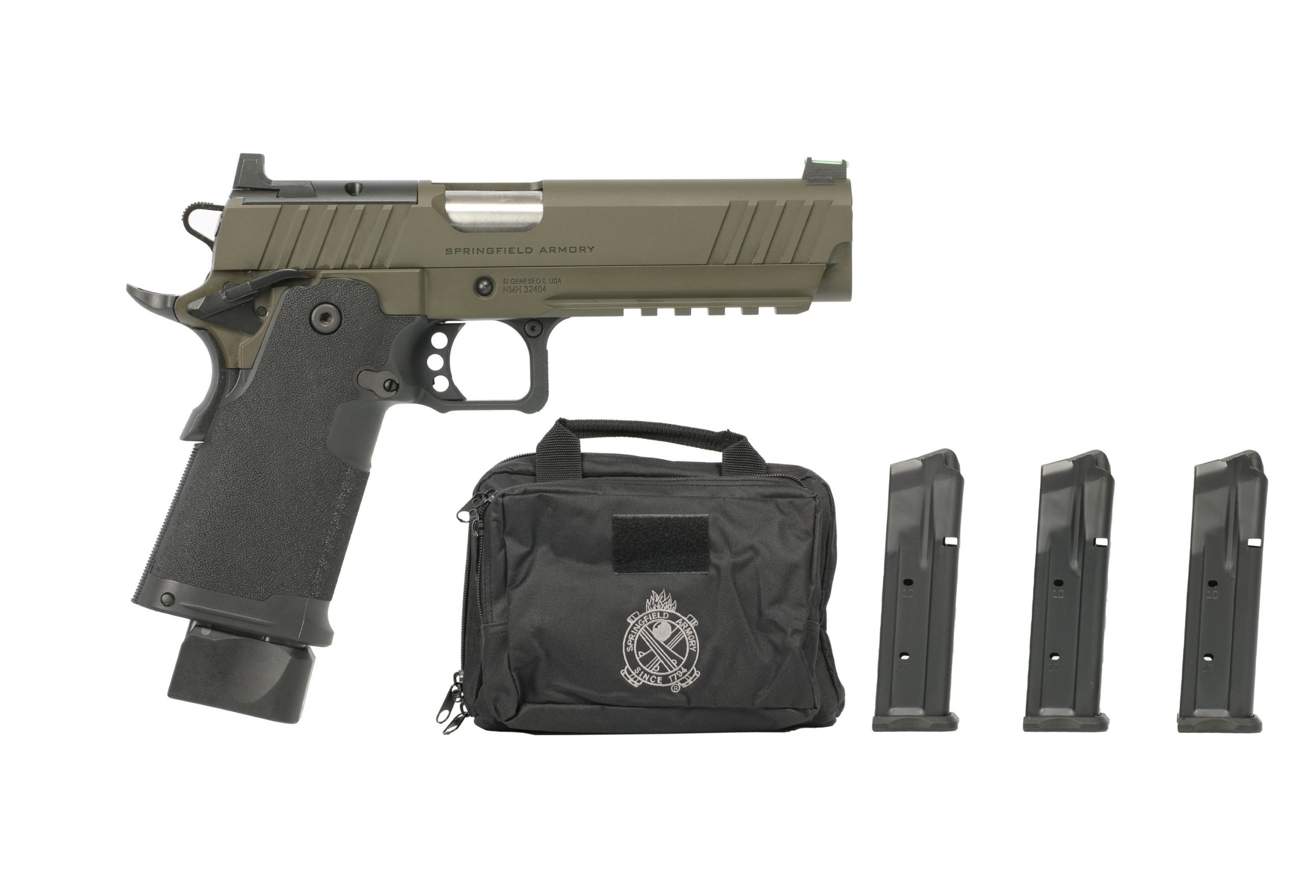 Springfield Armory 1911 DS Prodigy AOS OD Green 9mm 5" Barrel 20-Rounds ...