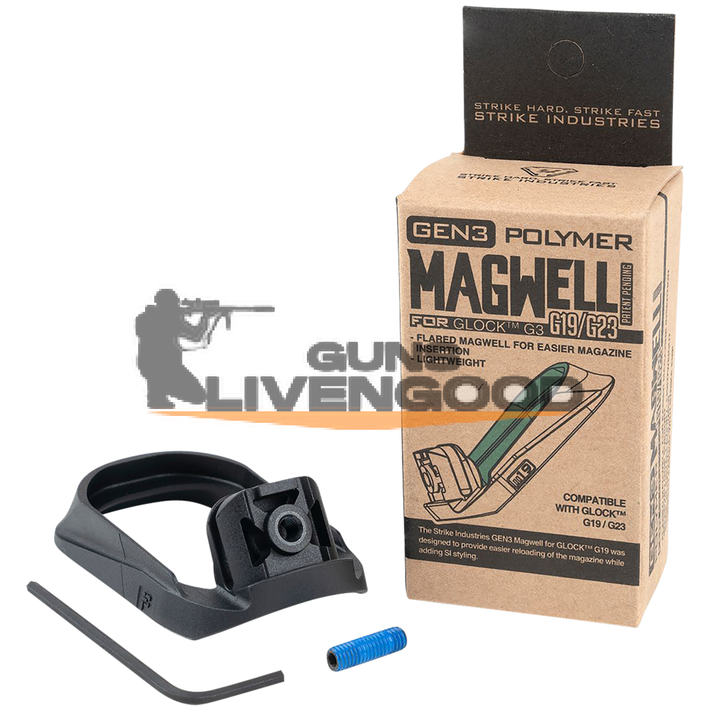 Strike Industries Flared Magwell for Gen3 Glock 19/23 - LIVENGOOD GUNS