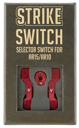 Strike Industries AR safety Selector Switch, Red - LIVENGOOD GUNS
