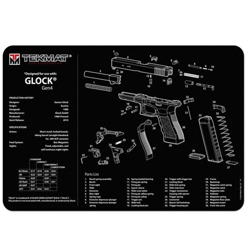 TekMat GLOCK Gen 4 Armorer's Bench Mat - LIVENGOOD GUNS