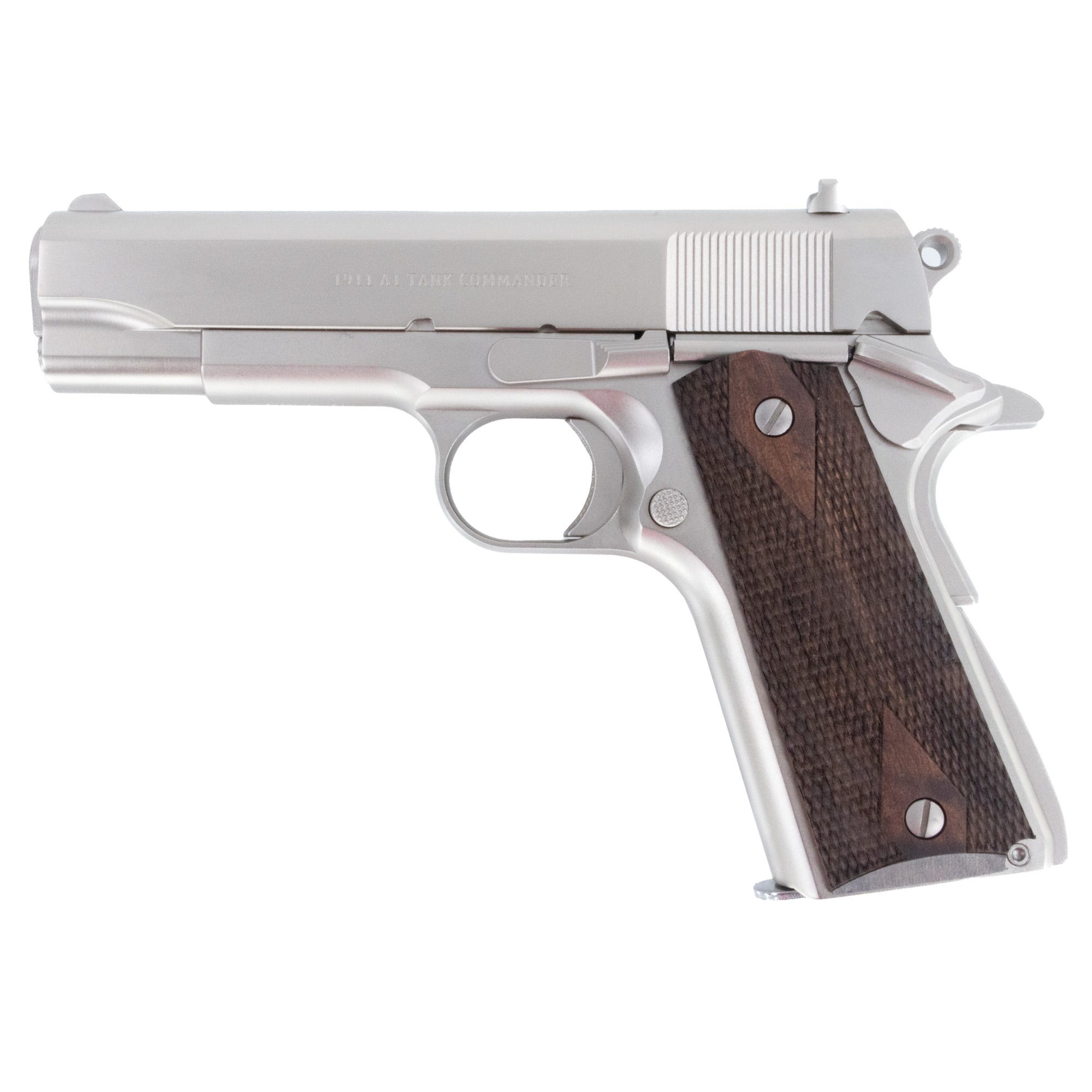 Tisas 1911 Tank Commander Nickel .45 ACP 4.25" Barrel 7-Rounds ...