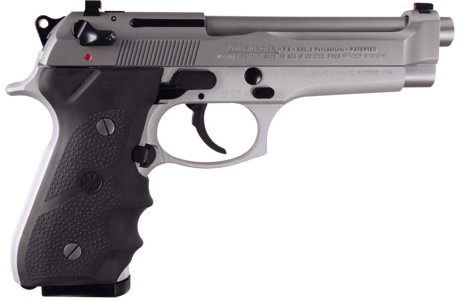 Beretta 92FS Brigadier Stainless 9mm 4.9" Barrel 10-Rounds - LIVENGOOD GUNS