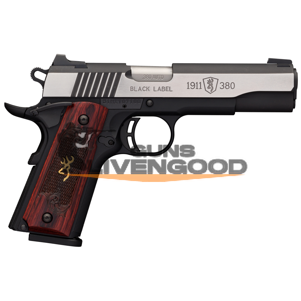 Browning 1911-380 Black Label Medallion Pro Stainless / Black .380 ACP ...