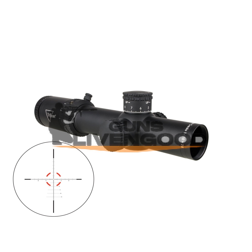 Trijicon Credo 1-10x28mm Ill. MRAD Grn/Red Segmented Circle - LIVENGOOD ...