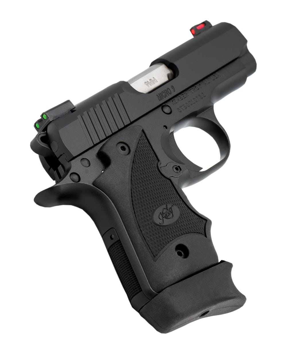 Kimber Micro 9 Stealth 9mm 3.15" Barrel 7-Rounds Fiber Optic Sights ...