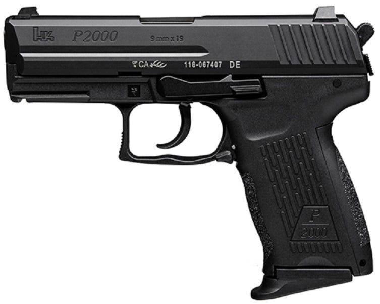 Heckler and Koch P2000 V2 LEM 9mm 3.66" Barrel 13-Rounds Night Sights ...