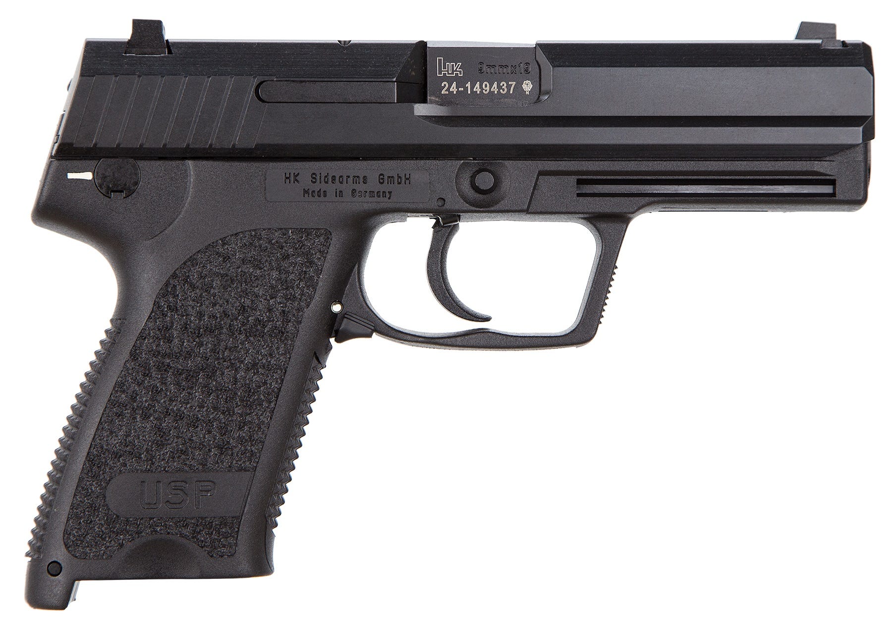 Heckler and Koch USP9 V1 9mm 4.25" Barrel 15-Rounds 3-Dot Sights ...