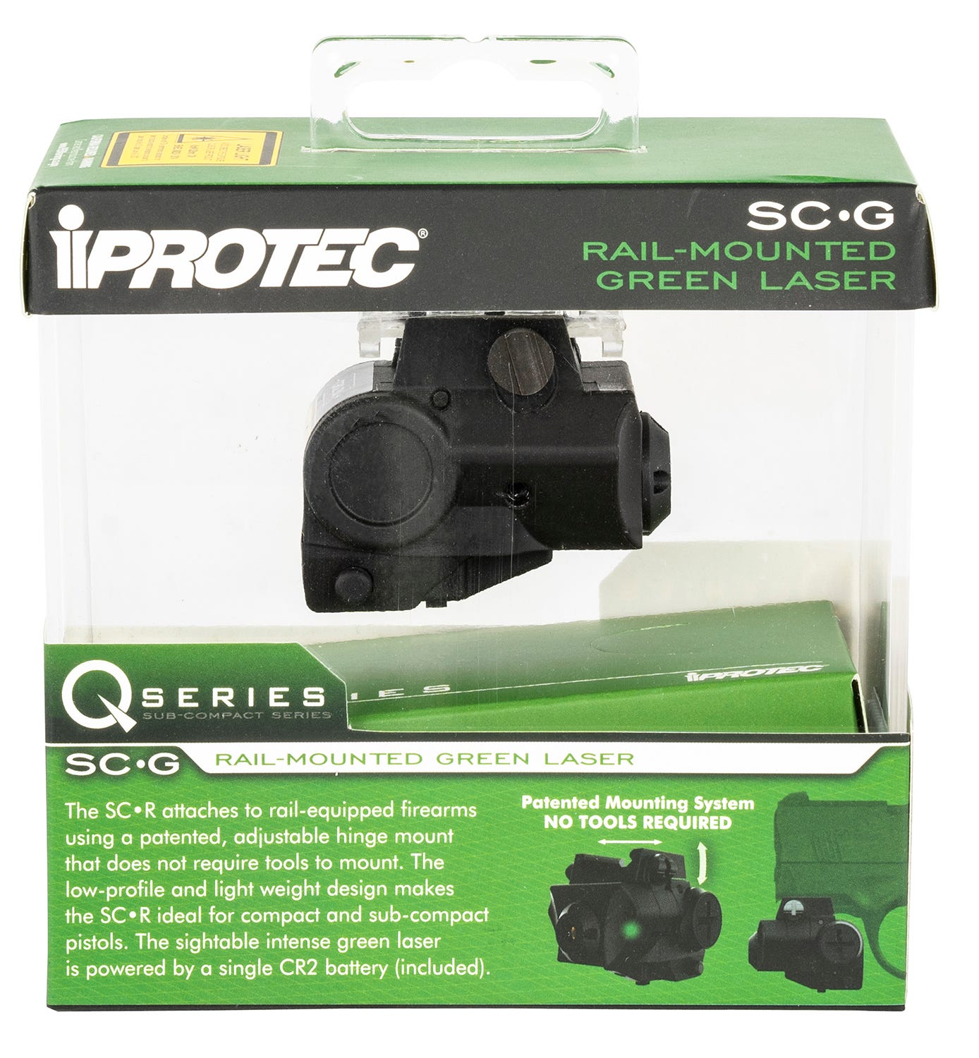 iProtec Q-Series SC-G Laser 1.5" for Rail Equipped Pistol - LIVENGOOD GUNS
