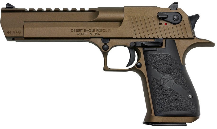 Magnum Research Desert Eagle Mark XIX Burnt Bronze .44 Mag 6" Barrel 8 ...