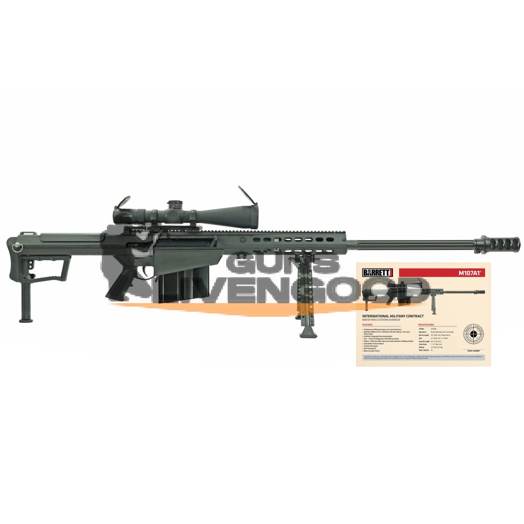 Barrett M107A1 International Military .50 BMG 29" Barrel 10-Rounds W ...