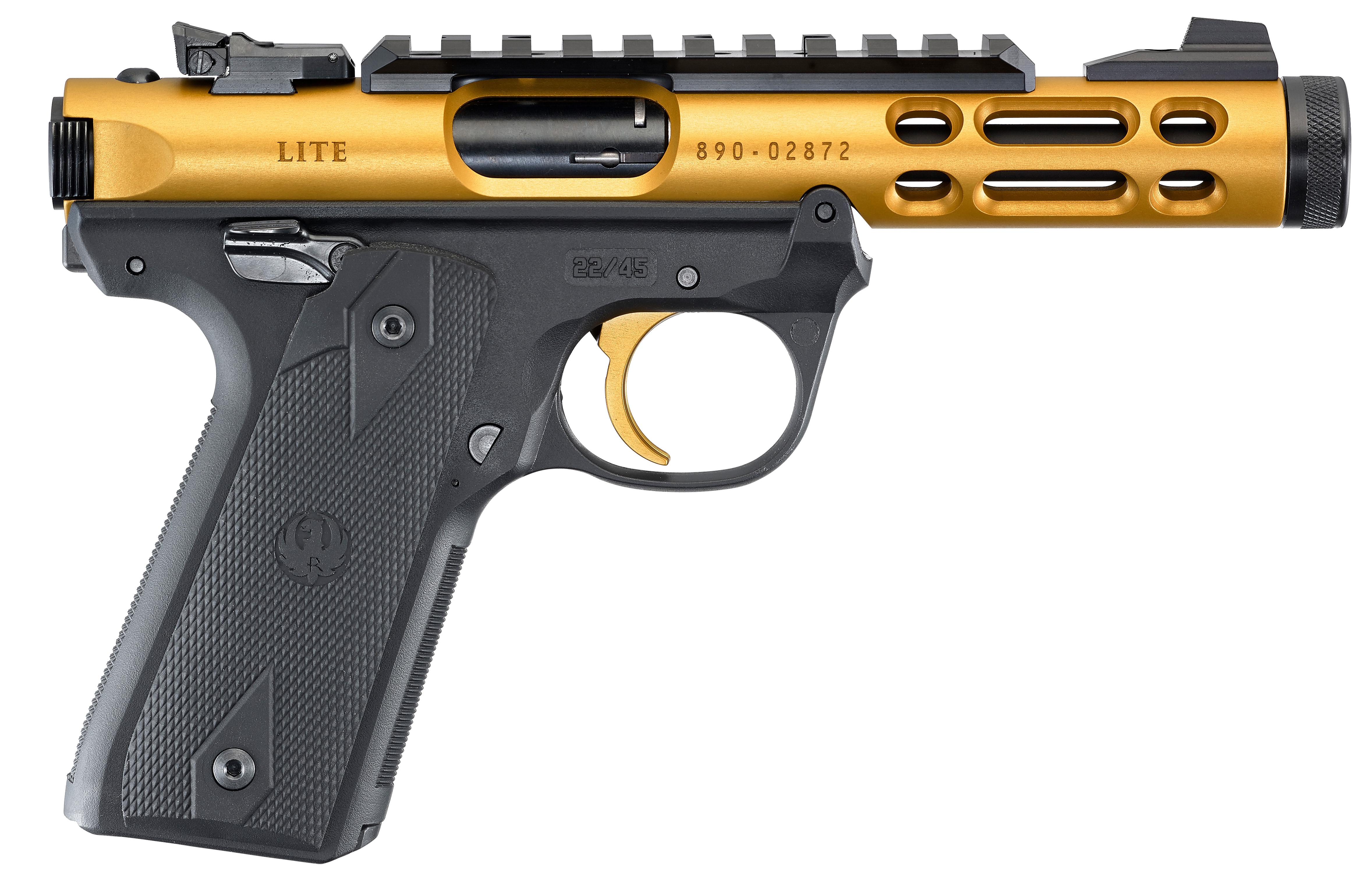 Ruger Mark IV 22/45 Lite Gold .22 LR 4.4" Barrel 10-Rounds - LIVENGOOD GUNS