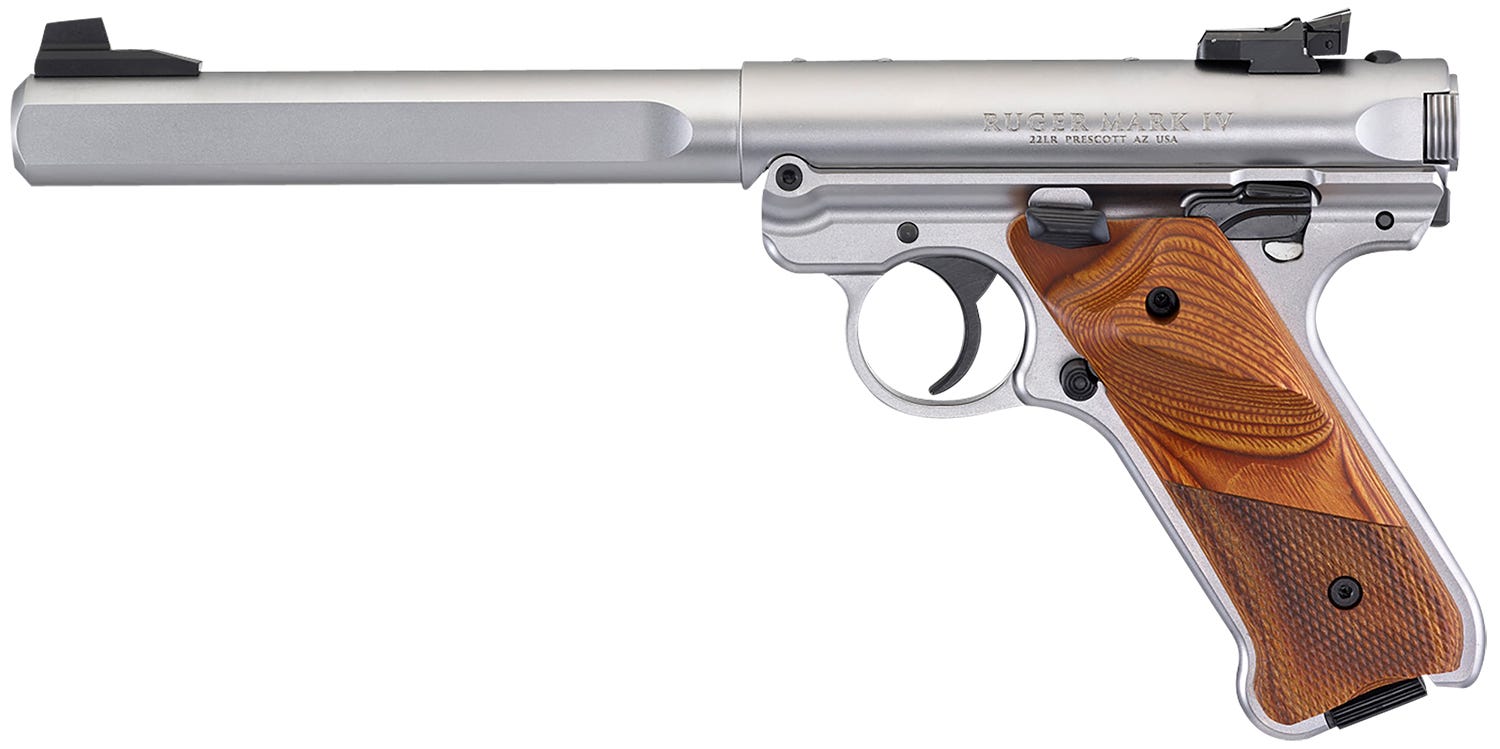 Ruger Mark IV Competition Stainless .22 LR 6.88" Barrel 10-Rounds ...
