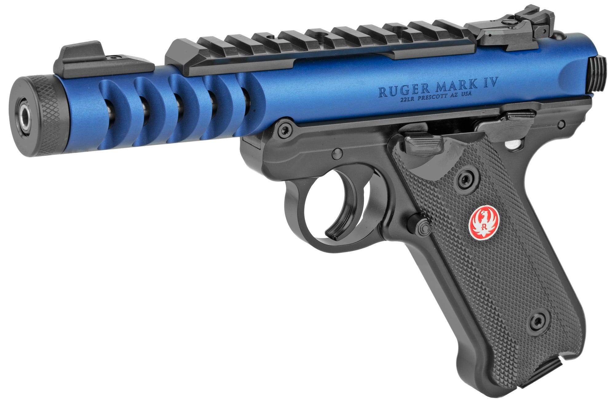 Ruger Mark IV Lite Blue .22 LR 4.4" Barrel 10-Rounds - LIVENGOOD GUNS