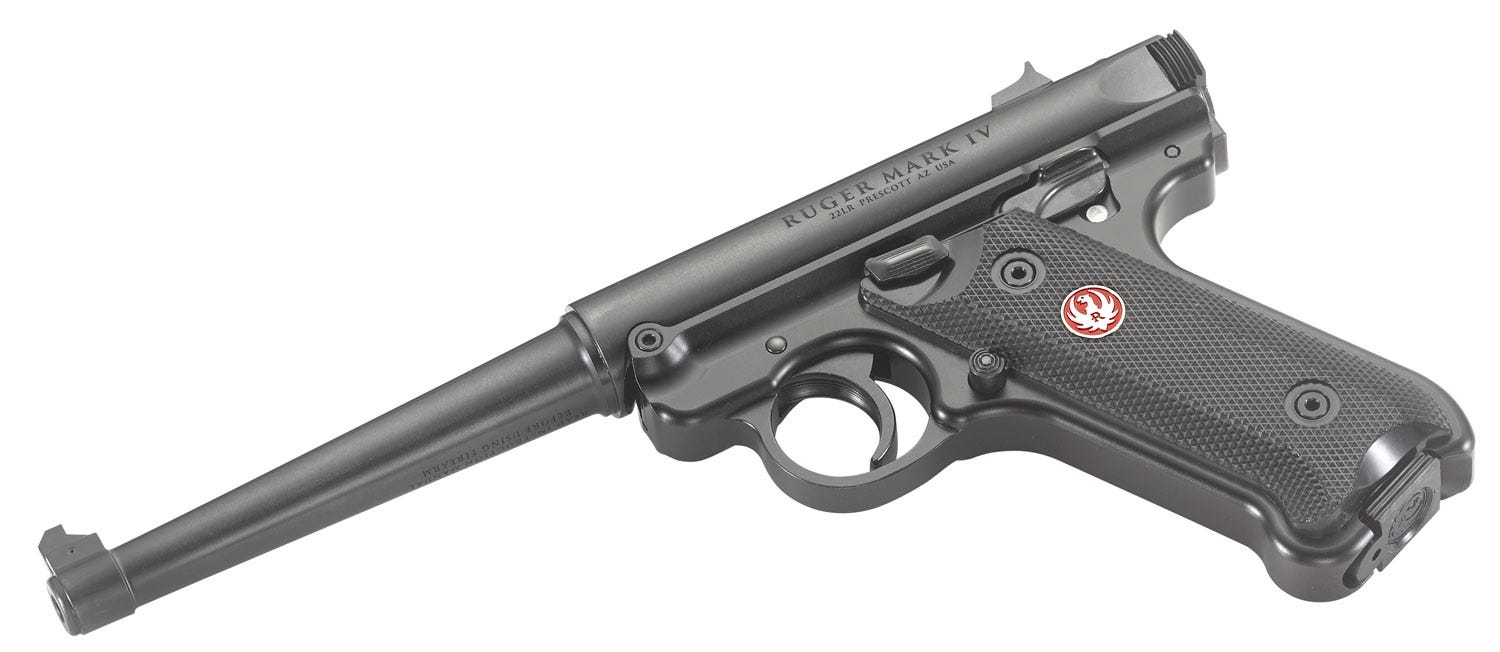 Ruger Mark IV Standard .22LR 6" Barrel 10-Rounds Fixed Sights ...