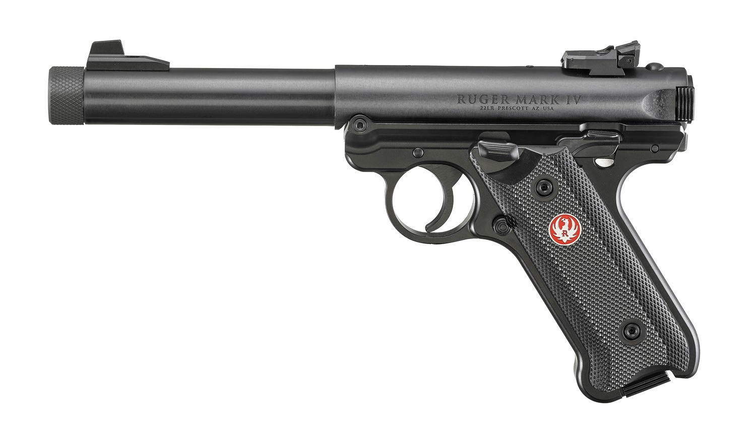 Ruger Mark IV Target .22 LR 5.5" Barrel 10-Rounds Threaded Barrel ...
