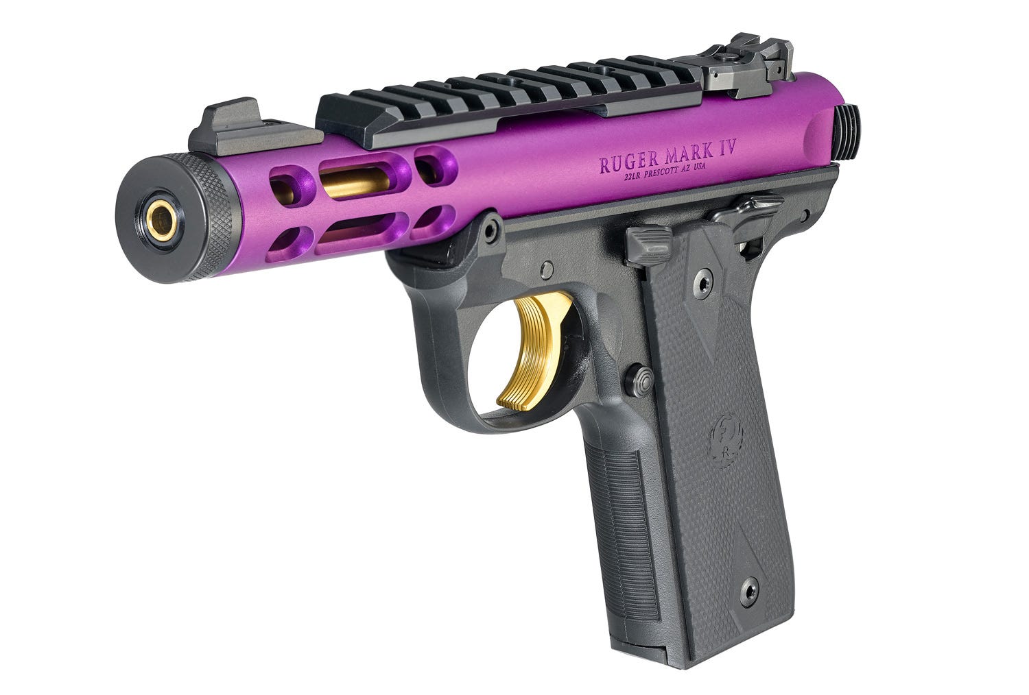 Ruger Mark IV 22/45 Lite Purple .22 LR 4.4" Barrel 10-Rounds ...