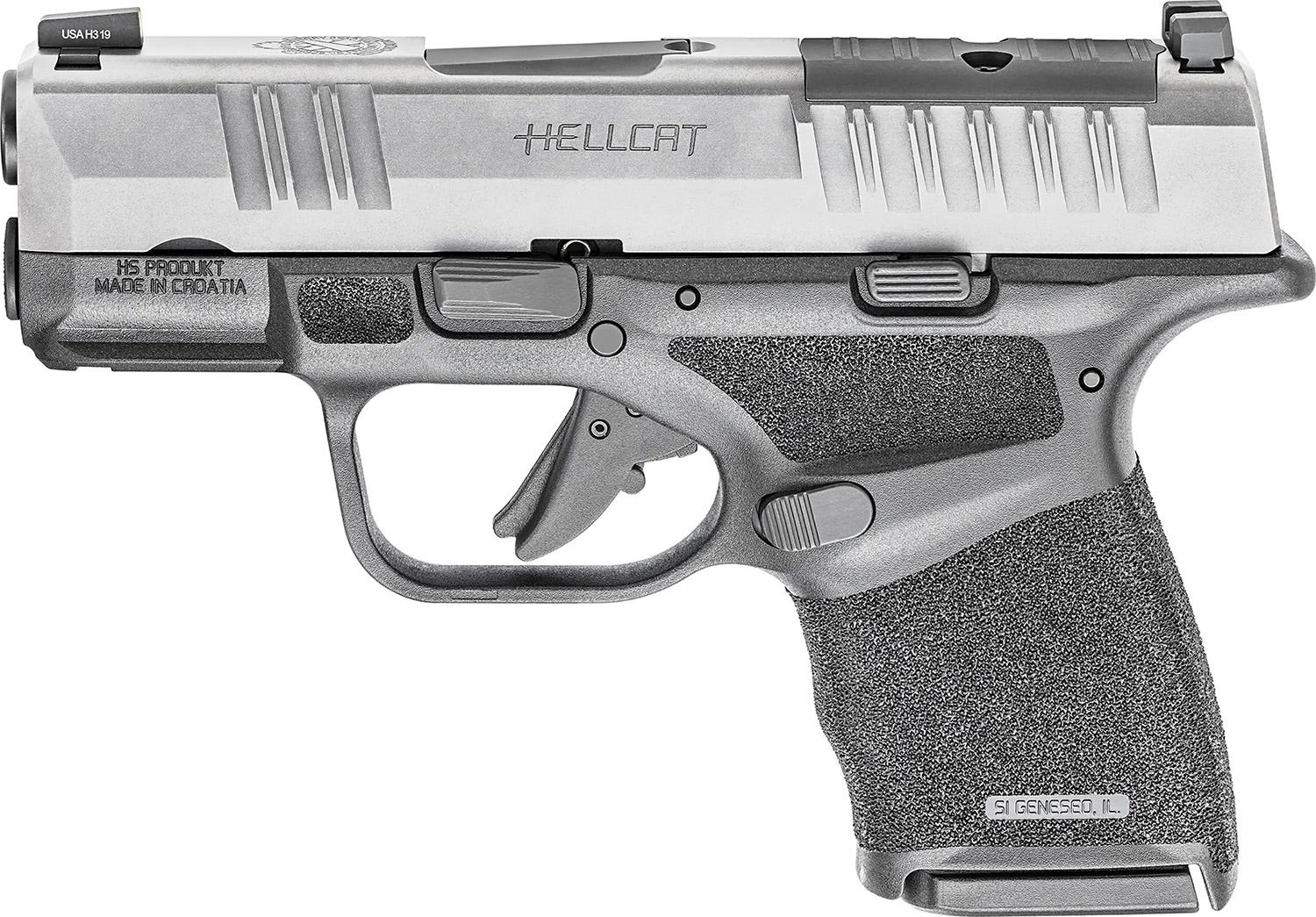 Springfield Armory Hellcat OSP Stainless 9mm 3" Barrel 13-Rounds Optics ...