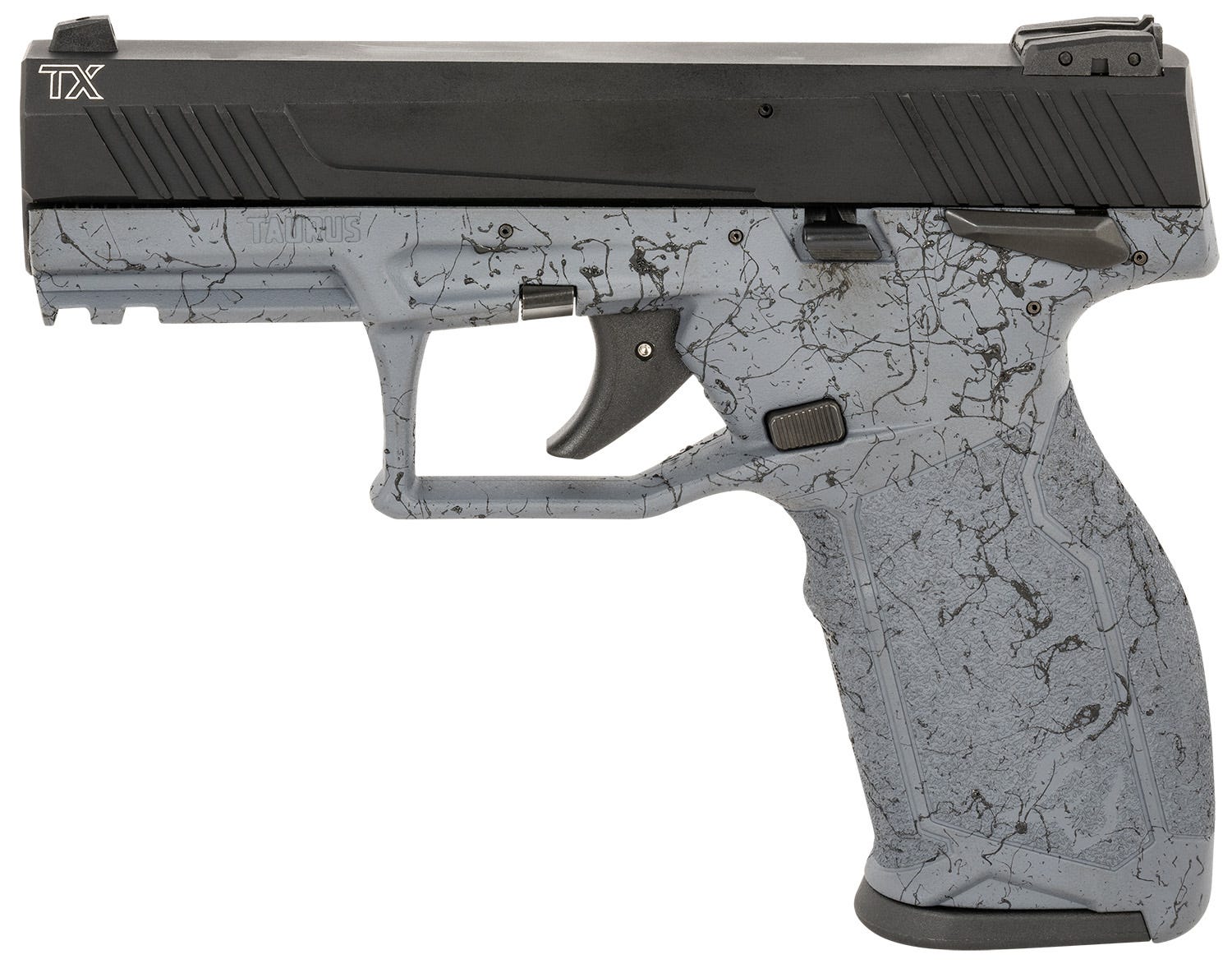 Taurus TX22 Gray / Black Webbing .22 LR 4.1" Threaded Barrel 10-Rounds ...